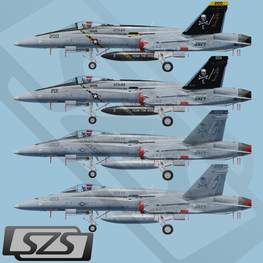 DCS F/A-18C Lot 20 USN VFA-84 Jolly Rogers - 2023 Remaster - DCS 2.8.4+